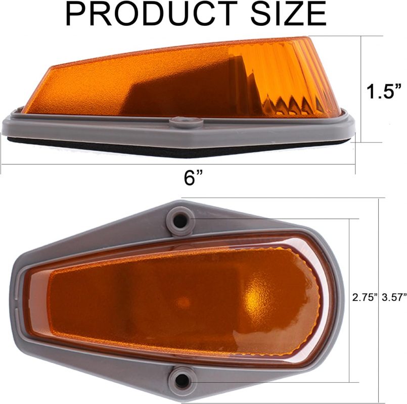 GLOFE 5x LED Top Roof Cab Marker Clearance Running Light Smoke Lens ...